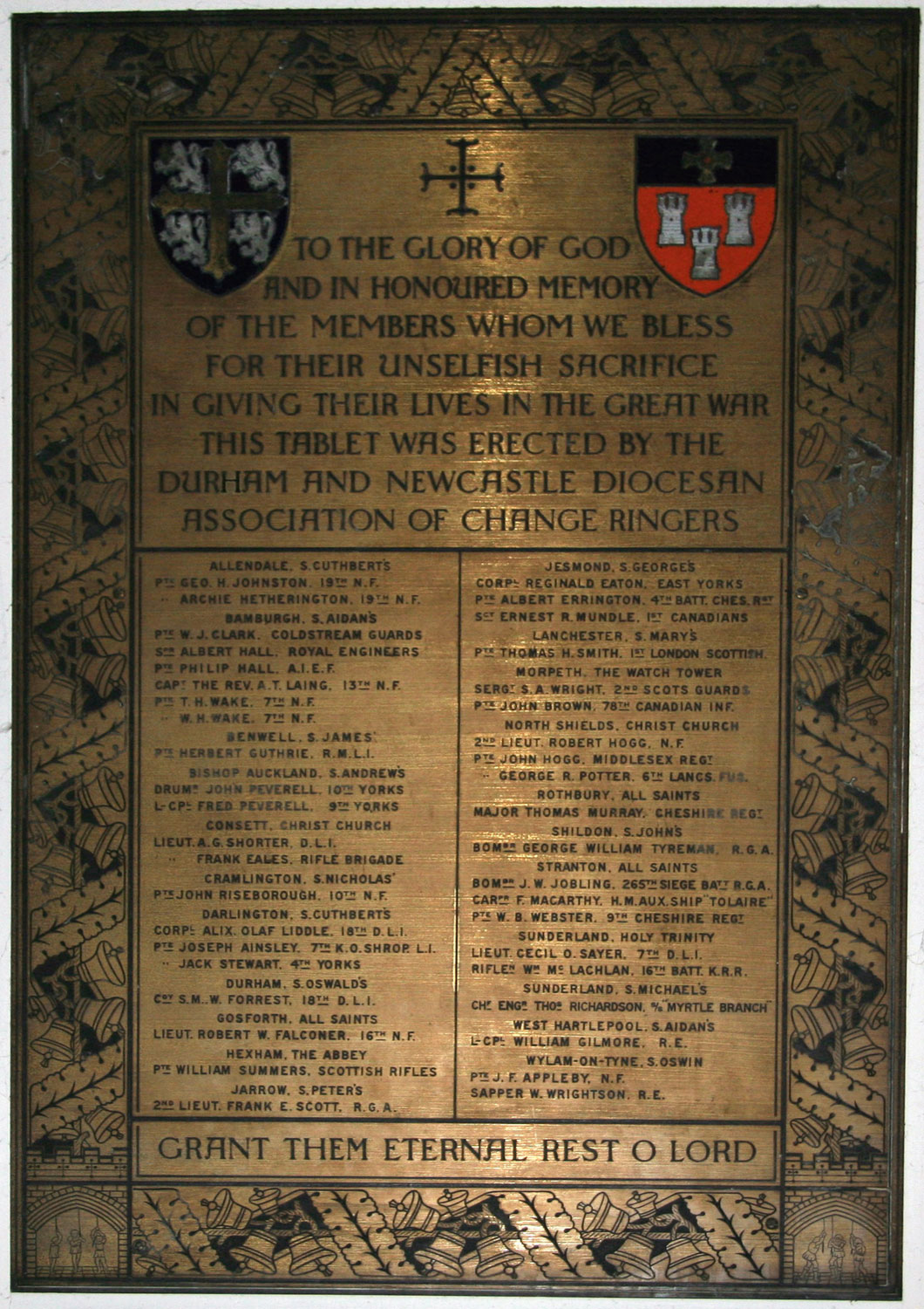 The Yorkshire Regiment, Local War Memorials